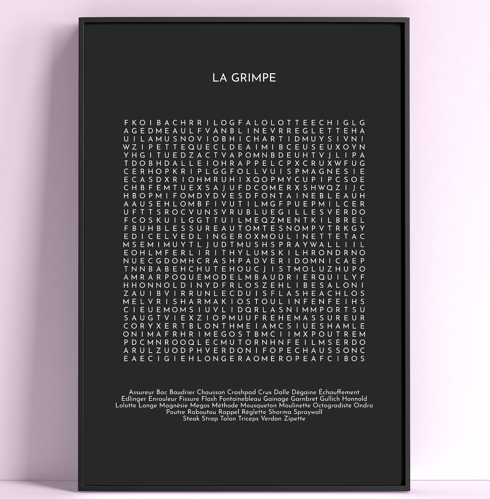 Poster - CLIMBING WORD SEARCH – The Climbing Collection